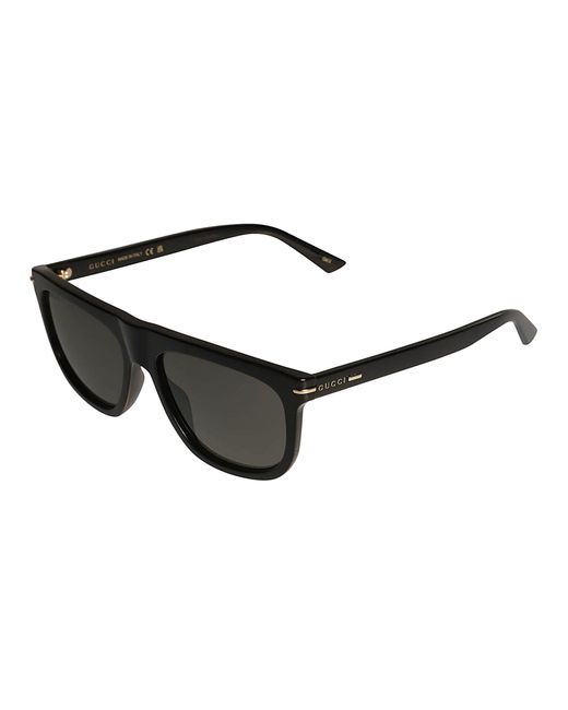 Gucci Wayfarer Flat Bridge Sunglasses in Grey for Men | Lyst UK