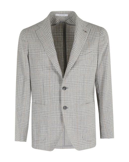 Tagliatore Wool-Cashmere Blend Sand Jacket in Gray for Men | Lyst
