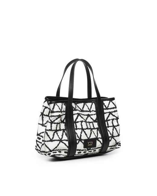 V73 Beth Mini Tote Bag in White | Lyst