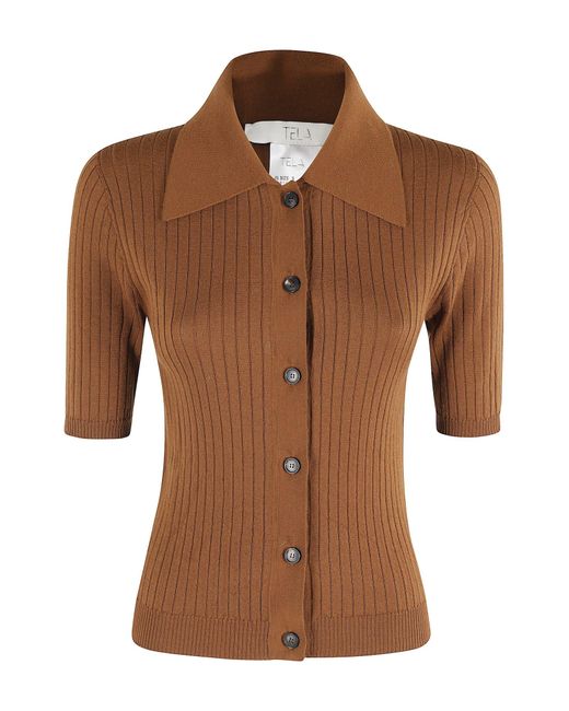 Tela Cardigan Dominga in Brown | Lyst