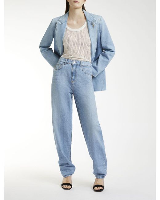 Marella Denim With Barrel Cut in Blue | Lyst