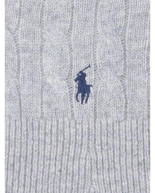 Ralph Lauren Balaclava Logo in Gray | Lyst