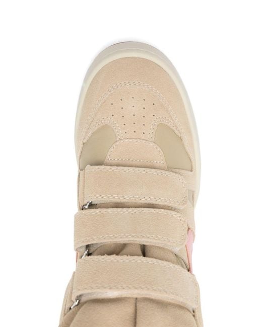 Isabel Marant Im3 Leather Sneakers in Natural | Lyst UK