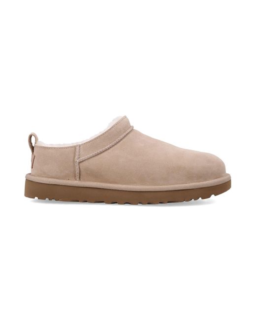 UGG Classic Micro Suede Sheepskin Boots in Natural | Lyst UK