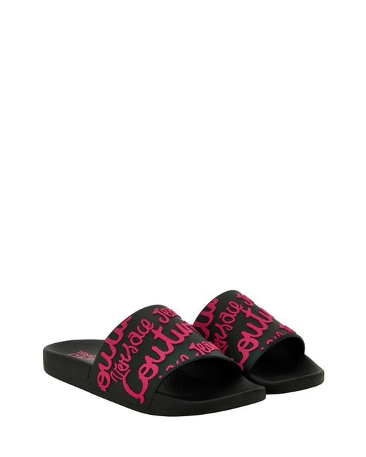 Versace Jeans Couture Pool Slides in Red | Lyst