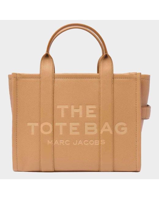 Marc Jacobs Camel Leather The Medium Tote Bag in Brown | Lyst