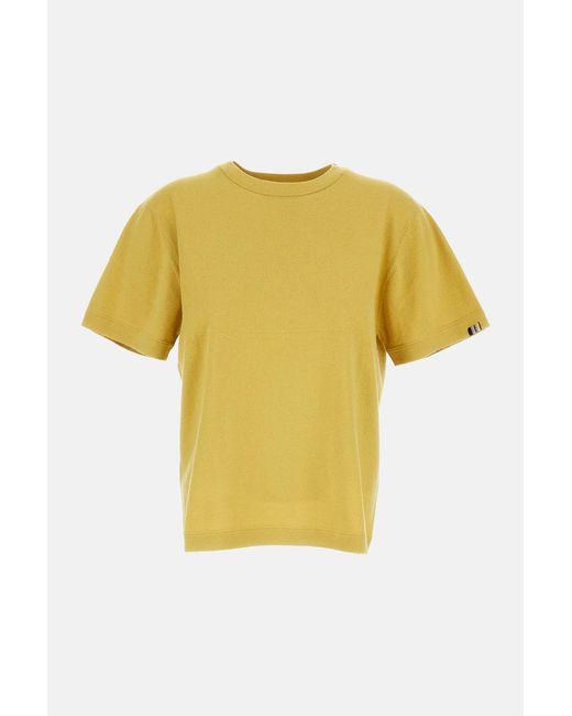 Extreme Cashmere Cotton Cashmere Top in Yellow | Lyst UK