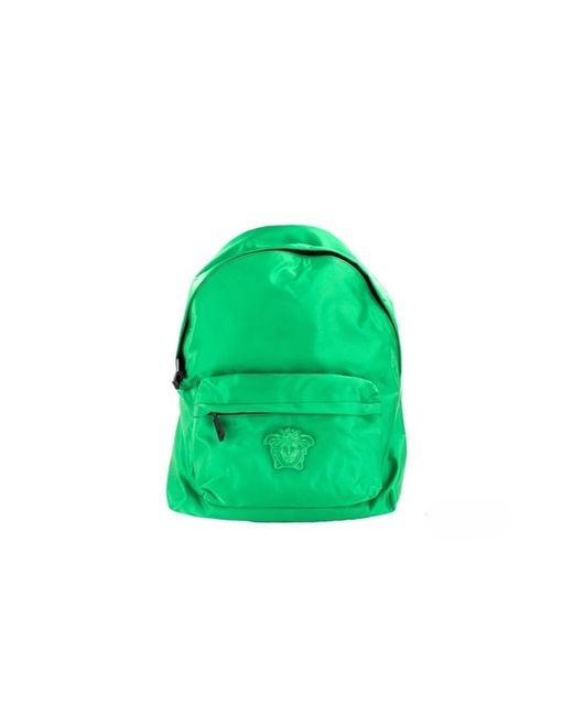 Versace Large Bright Nylon Fabric Medusa Shoulder Backpack Bookbag in ...