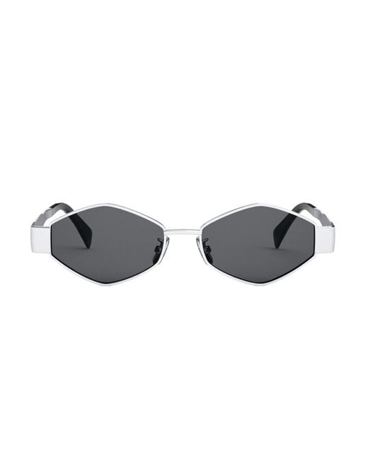 Celine Cl40254U 16A Metal Triomphe 16A Sunglasses in Grey | Lyst UK