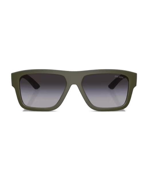 Prada Linea Rossa Ps 04Zs Propionato Sunglasses in Grey for Men | Lyst UK