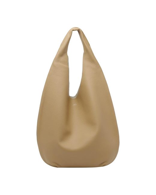 A.P.C. Le Neige Shoulder Bag in Natural | Lyst UK
