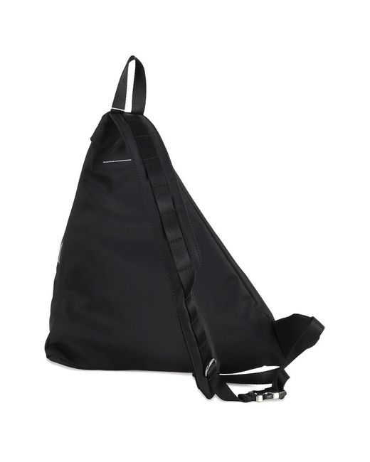 MM6 by Maison Margiela Japanese Nylon Sling Bag in Black for Men | Lyst UK