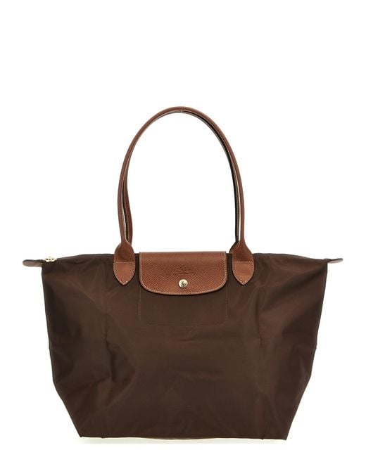 Longchamp Le Pliage Original L in Brown | Lyst