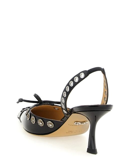 Mach & Mach Crystalized Corset Slingback in Metallic | Lyst