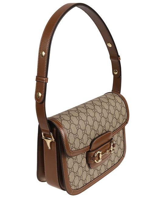 Gucci 100 Shoulder Bag in Brown | Lyst