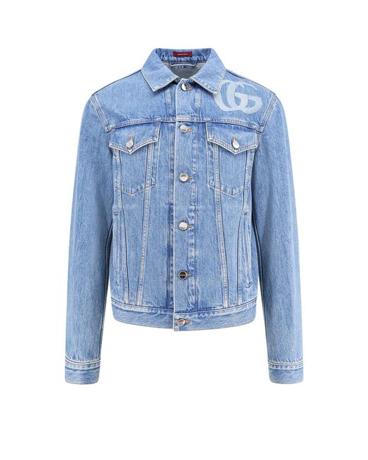 Gucci Jacket in Blue for Men | Lyst