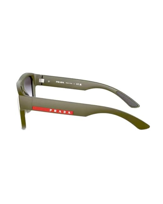 Prada Linea Rossa Ps 04Zs Propionato Sunglasses in Grey for Men | Lyst UK