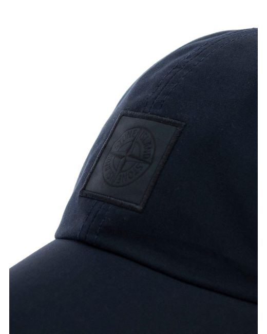Stone Island Baseball Cap With Tone-On-Tone Compass Logo On The Front ...