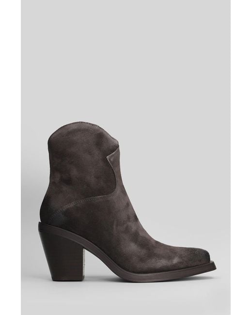 Ash Judy 03 Texan Ankle Boots in Brown | Lyst UK