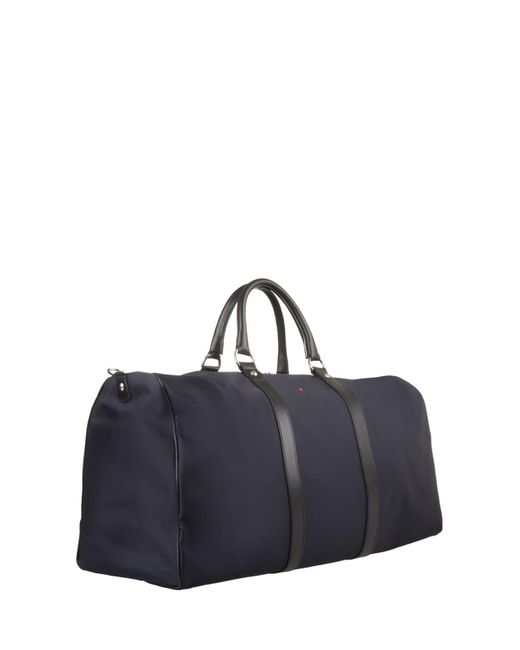 Kiton Nylon And Leather Duffle Bag With Logo in Blue for Men | Lyst
