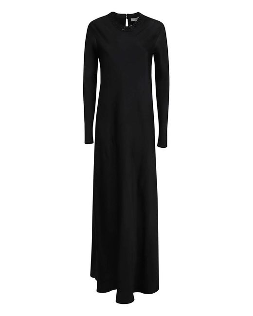Antonelli Long Dress With Keyhole Opening in Black | Lyst UK