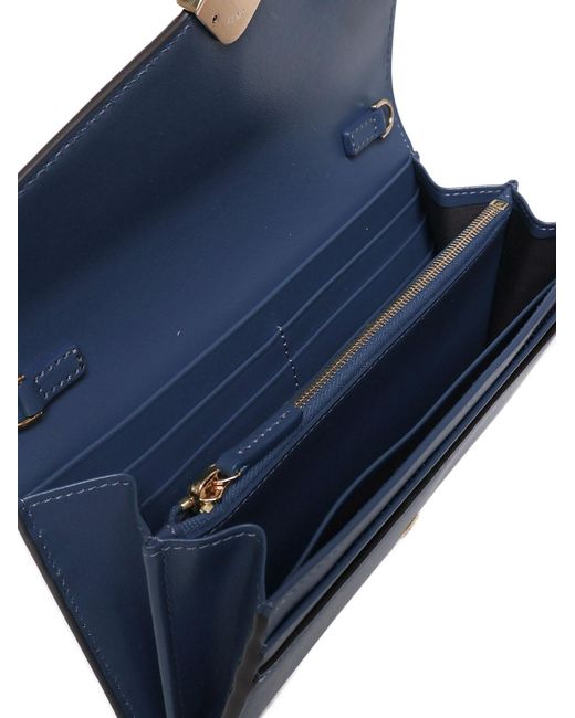 Fendi Continent Wallet in Blue | Lyst