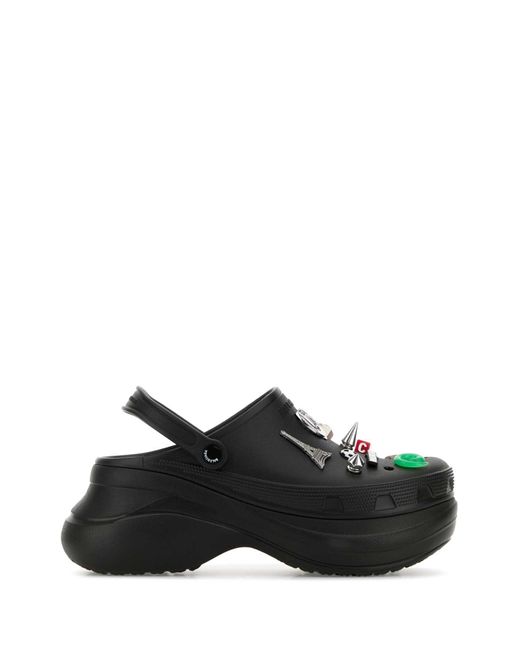 Balenciaga Rubber X Crocsâ Mules in Black for Men | Lyst UK