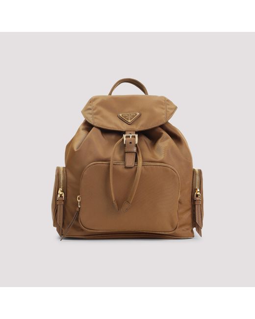 Prada Backpack in Brown | Lyst