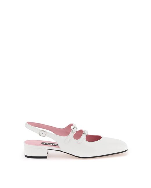 CAREL PARIS Patent Leather Pêche Slingback Mary Jane in Pink | Lyst