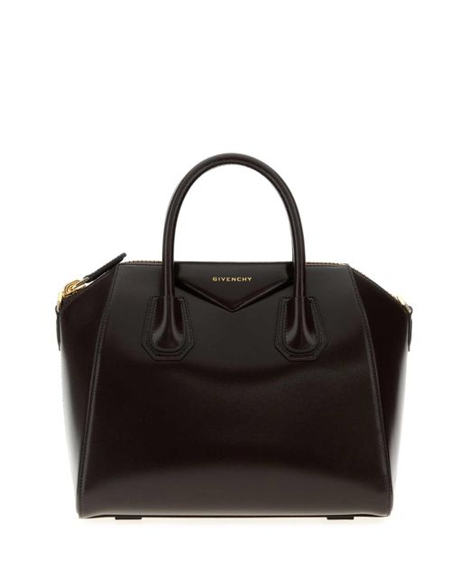 Givenchy Chocolate Leather Small Antigona Handbag in Black | Lyst UK