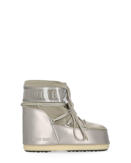 Moon Boot Icon Low Glance Ankle Boots in White | Lyst