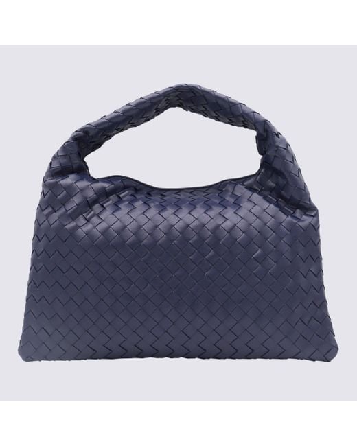 Bottega Veneta Dark Leather Hop Small Handle Bag in Blue | Lyst UK