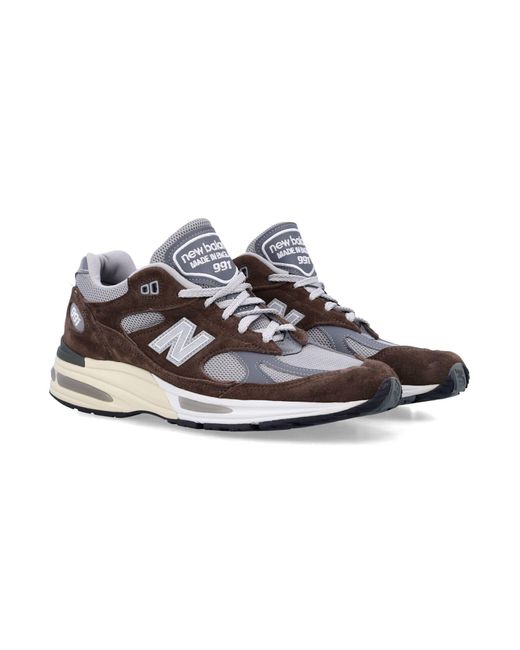 New Balance 991 V2 Miuk Suede Mesh Sneakers | Lyst UK
