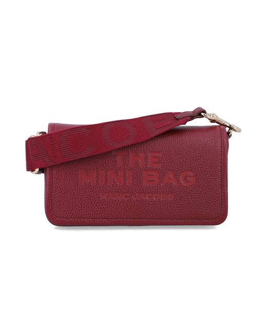 Marc Jacobs The Leather Mini Bag in Red | Lyst
