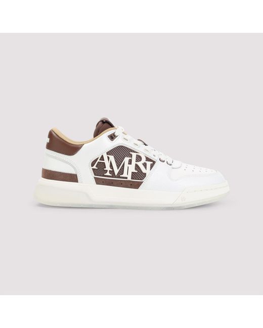 Amiri Pebbled Classic Low Sneakers in White for Men | Lyst UK
