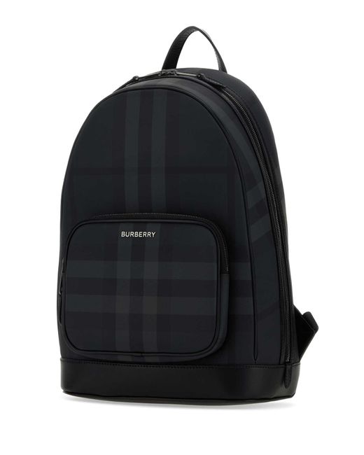 Burberry Rocco Plaid Backpack in Black for Men | Lyst UK