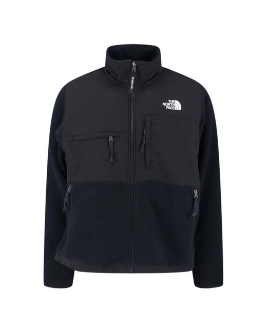 The North Face Teddy Fabric Zip Jacket With High Collar And Contrasting ...