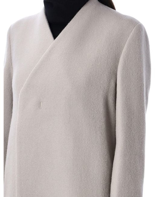 Rick Owens Museum Coat in Grey | Lyst UK