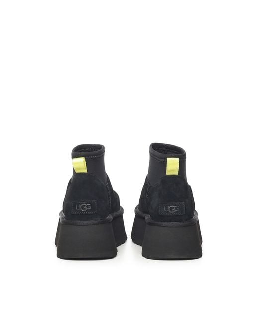UGG Classic Mini Dipper Boots in Black | Lyst UK