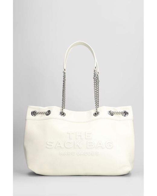 Marc Jacobs The Chain Sack Shoulder Bag in Natural | Lyst