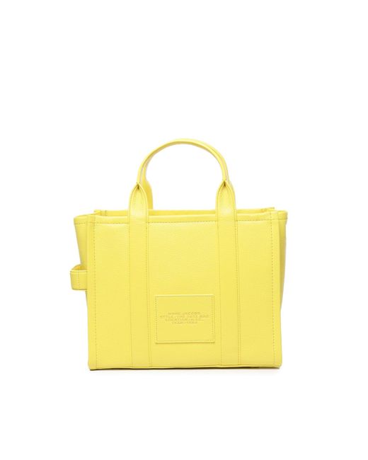 Marc Jacobs Leather Medium Tote Bag in Yellow | Lyst