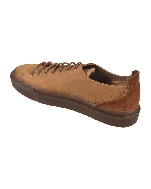 Buttero Low-Top Laced Sneakers in Brown for Men | Lyst