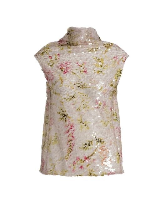 Alberta Ferretti Shirt in Natural | Lyst UK