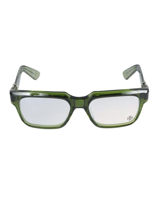 Chrome Hearts Logo Rectangle Glasses In Green Lyst