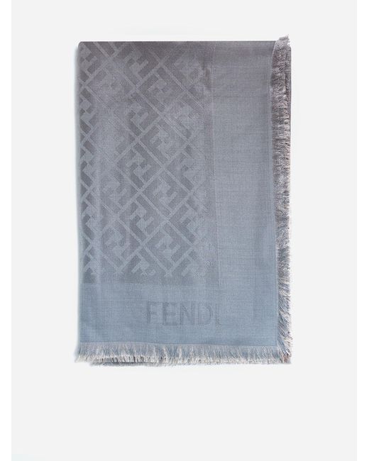 Fendi Scarves & Wraps in Blue | Lyst
