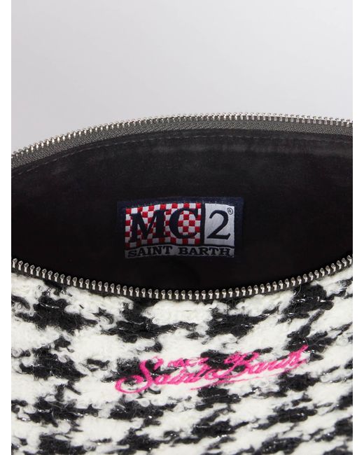 Mc2 Saint Barth Parisienne Cross Body Pouch Bag With Pied De Poule ...