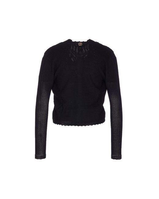 Twinset Knitted Twin- Set in Blue | Lyst UK