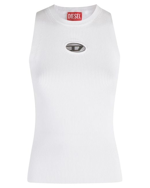 DIESEL M Caddix Top in White | Lyst UK