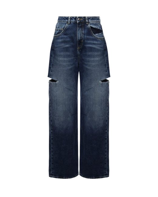 ICON DENIM Poppy Jeans Cut-Out Details in Blue | Lyst