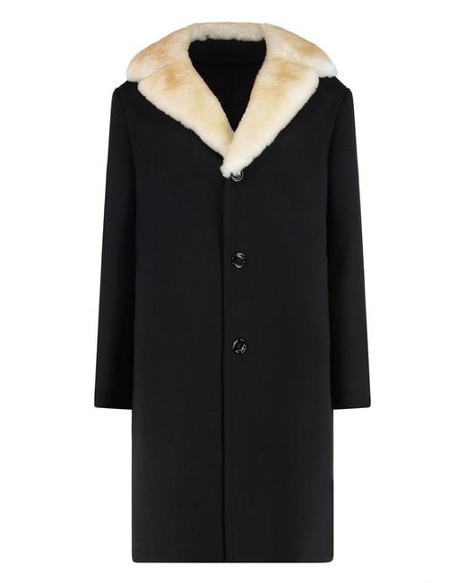 Celine Elegant Cashmere Coat in Black | Lyst UK